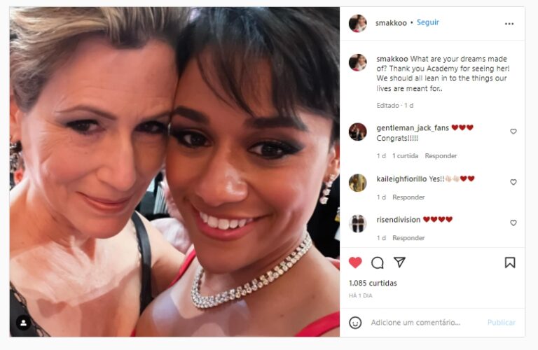 Ariana DeBose comemorou vitória histórica no Oscar acompanhada de sua ...